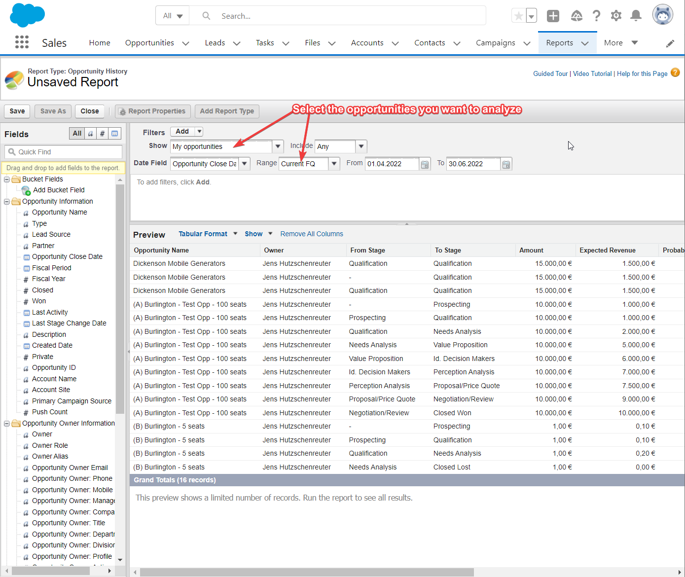 How to do opportunity conversion rate analysis in Salesforce.com ...